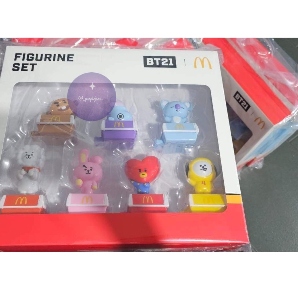 [SECURED - 50%dp, balance once on hand] MCDO x BT21 Figurines on Carousell