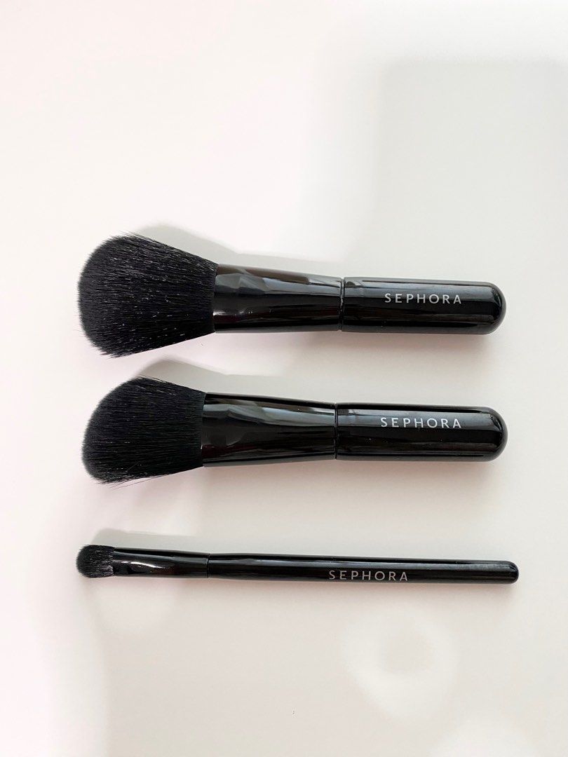 Sephora Mini Powder Blush Eyeshadow Brush Set on Carousell
