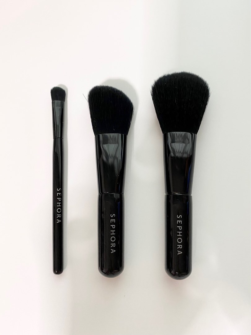 Sephora Mini Powder Blush Eyeshadow Brush Set on Carousell