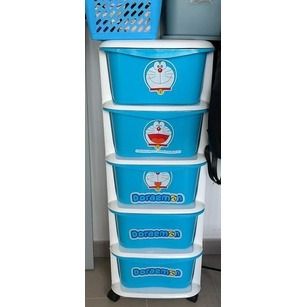 (SG Ready) Doraemon (Cartoon) 5 Tiers Movable Drawers / Portable ...