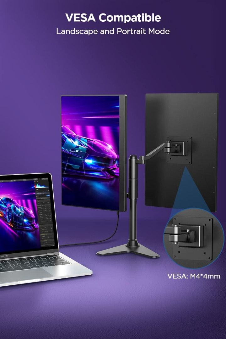 [sg stock] Portable Monitor 2K 16.1’’, UPERFECT 500 Nits 10 Bit ...