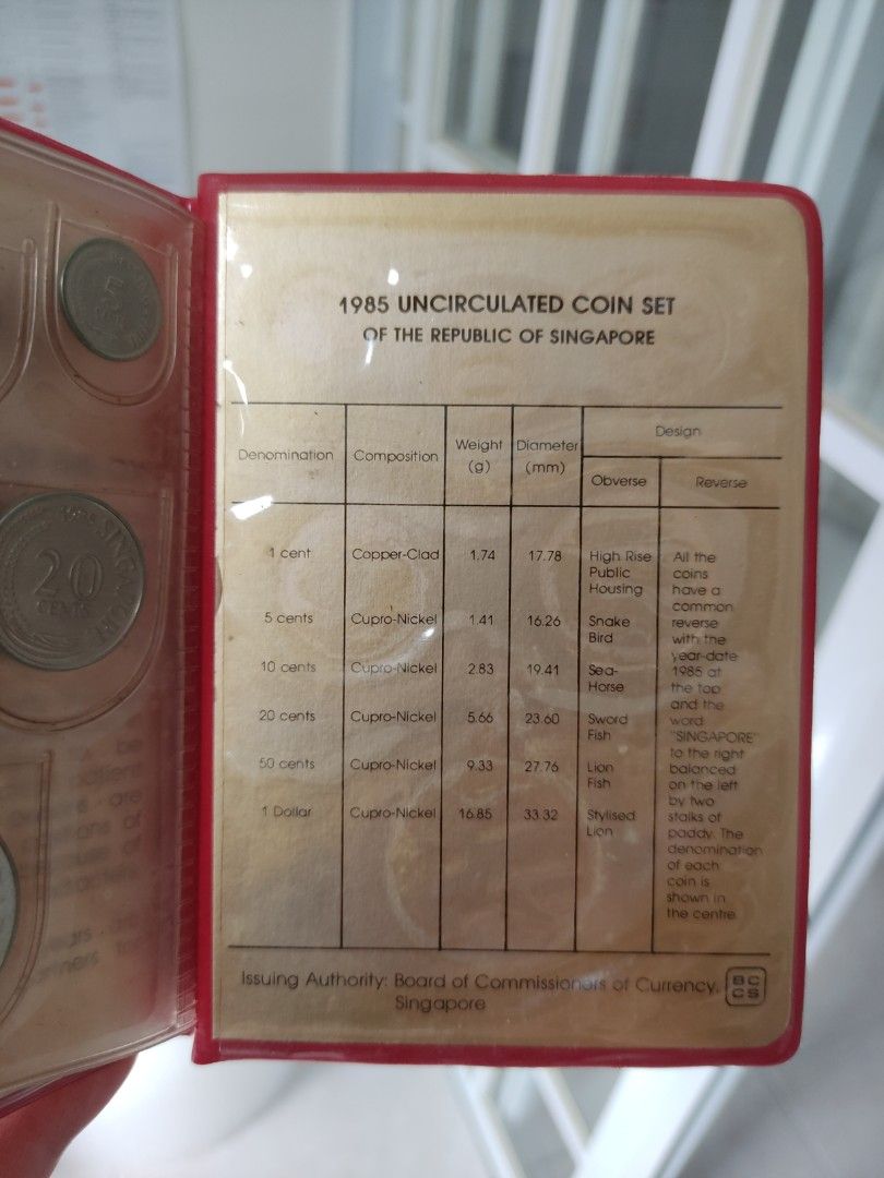 Singapore old coins Animal series - 1985 special collection, Hobbies ...
