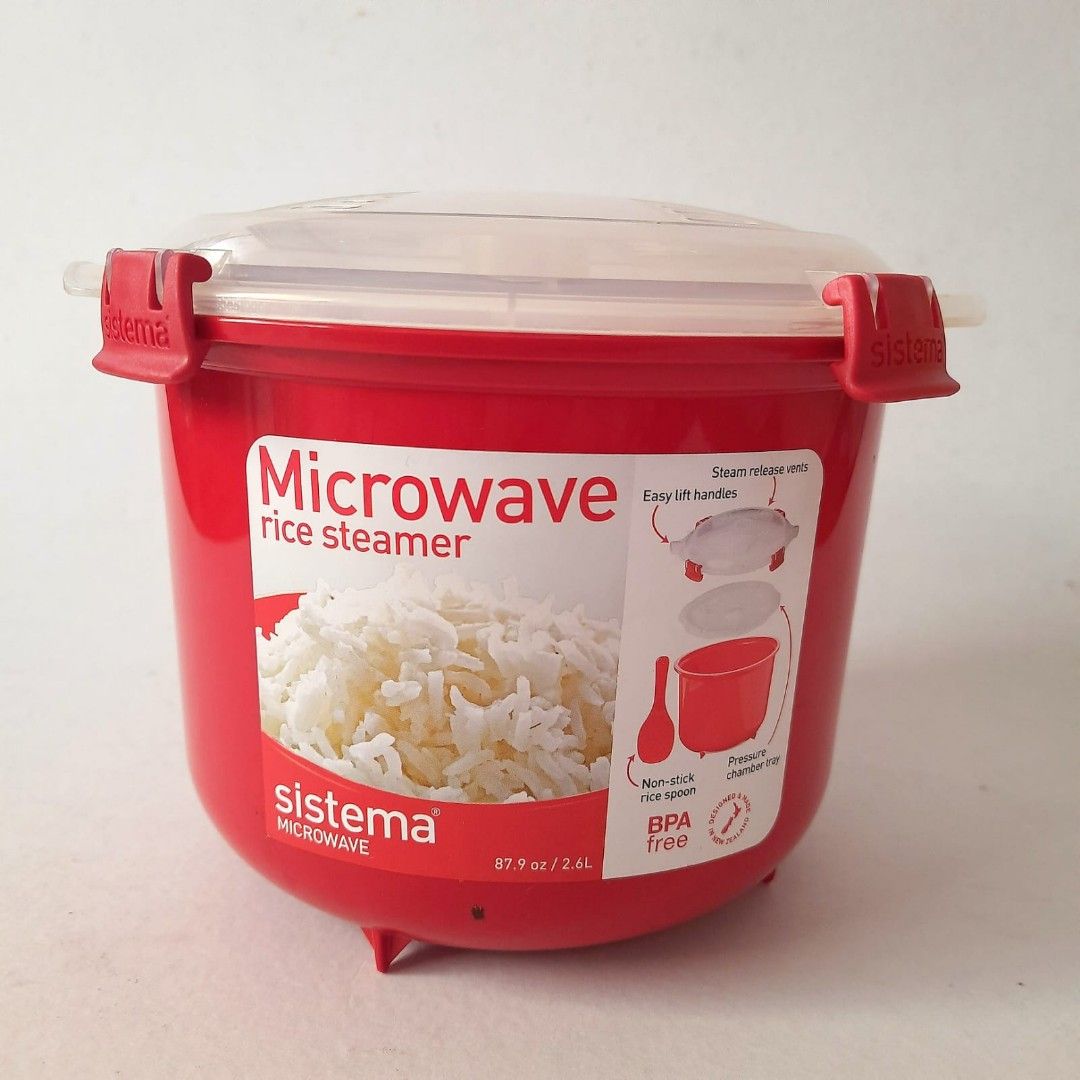 Sistema microwave rice steamer, Furniture & Home Living, Kitchenware ...