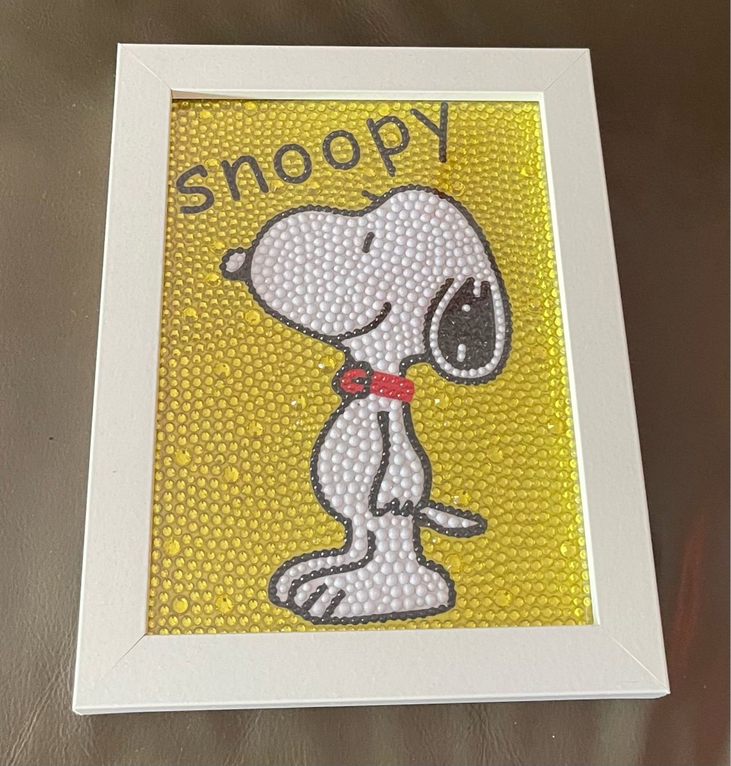 Snoopy diamond art painting, Hobbies & Toys, Stationery & Craft ...
