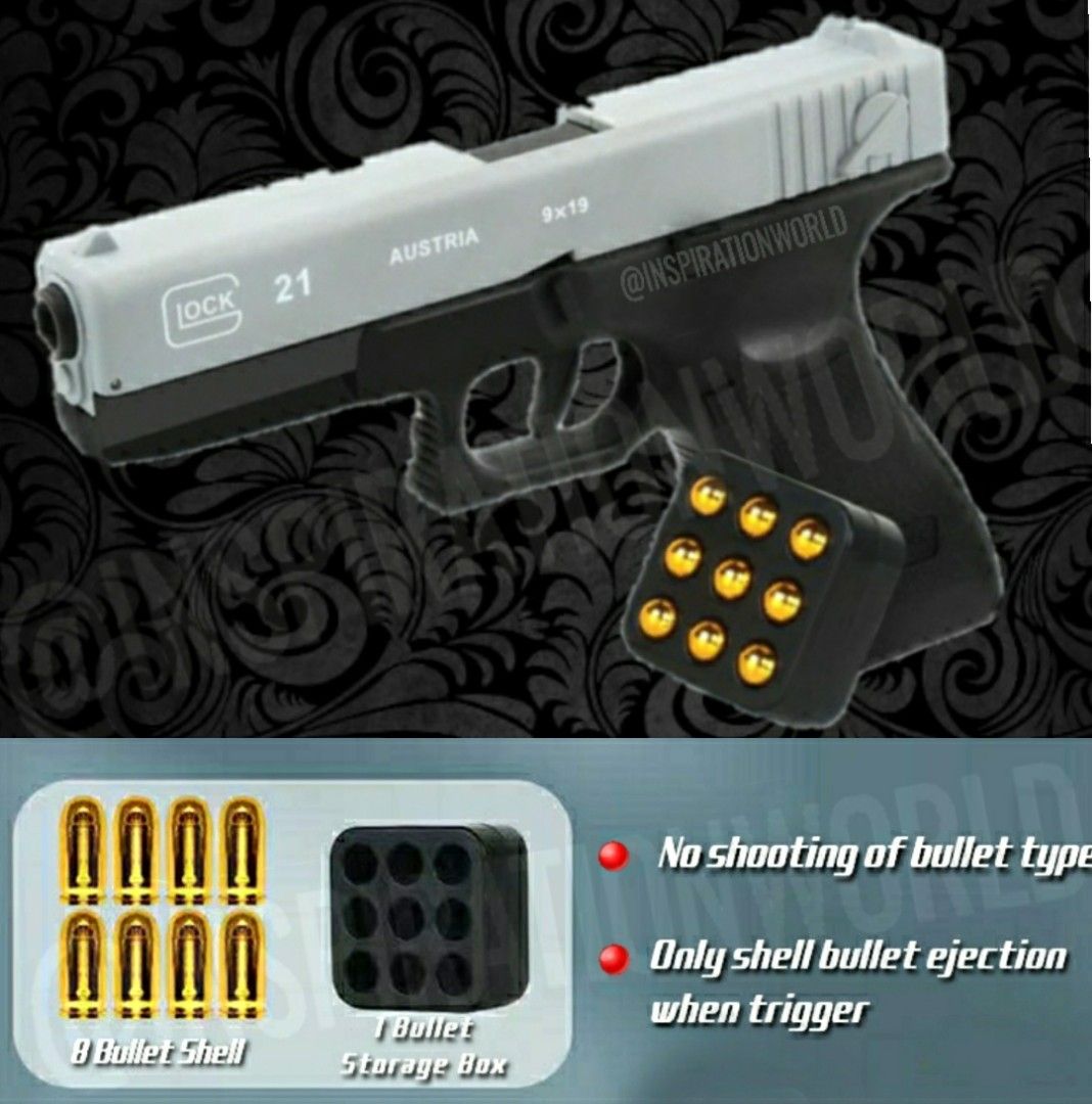 Shell Ejection Glock Toy Gun, Hobbies & Toys, Toys & Games on Carousell