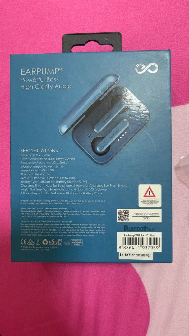 SONICGEAR EARPUMP TWS3+, Audio, Earphones on Carousell