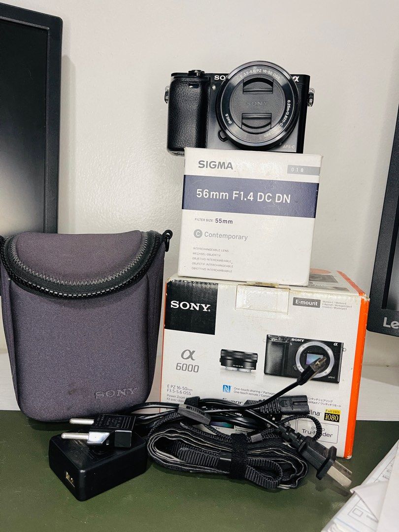 Sony A6000 Sigma 56mm F1 4 Photography Cameras On Carousell