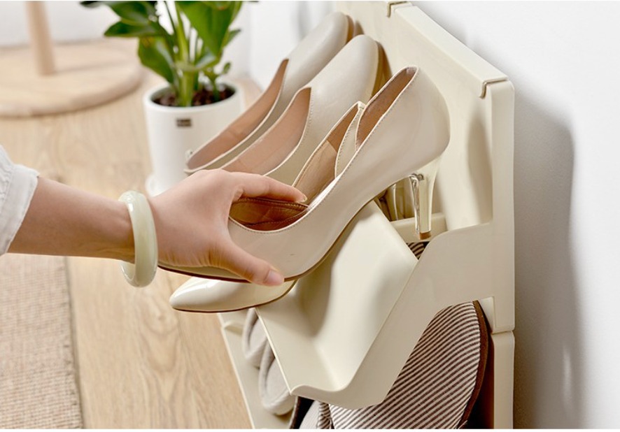 Stackable Shoe Rack HDB BTO Space Saving Shoe Storage Rack (Set of 6 ...