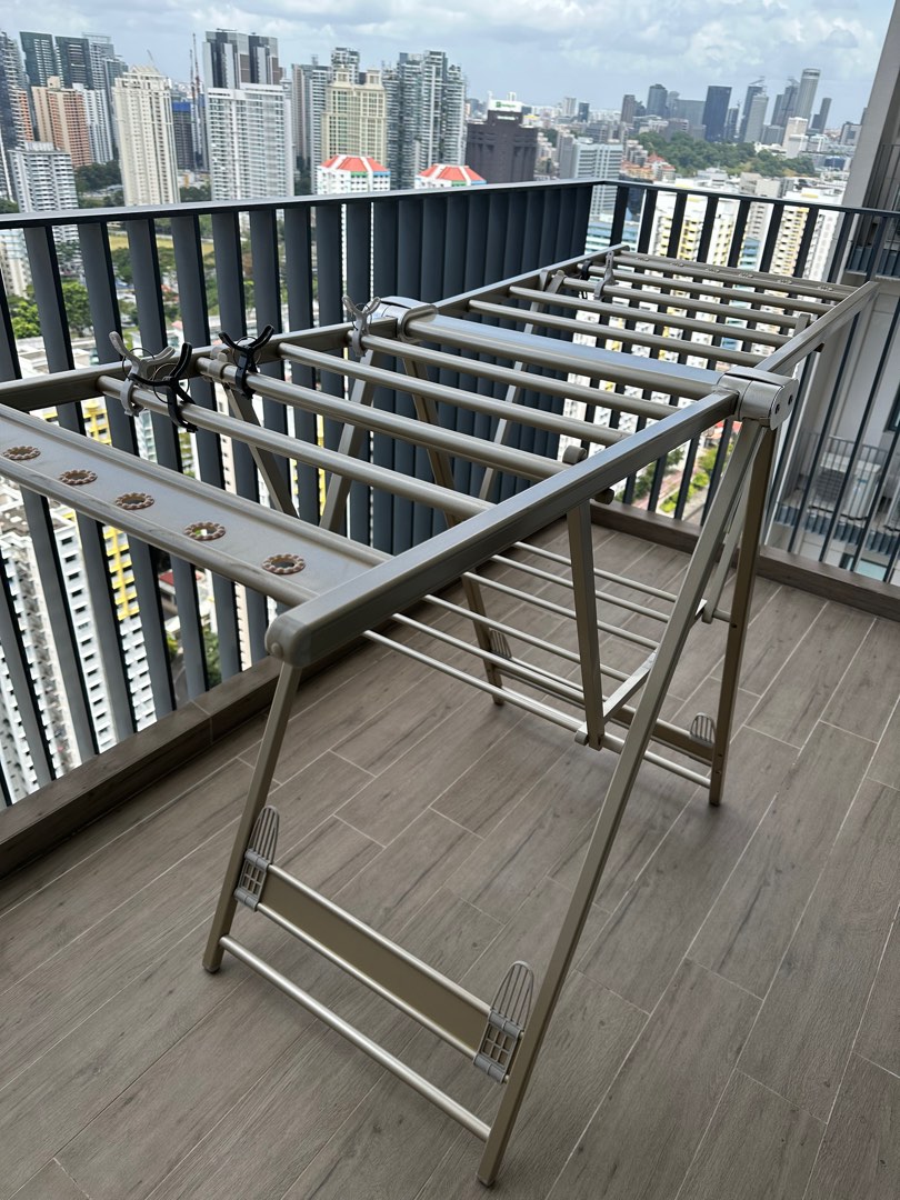 Sturdy Metalic Gold Drying Rack, Furniture & Home Living, Home ...