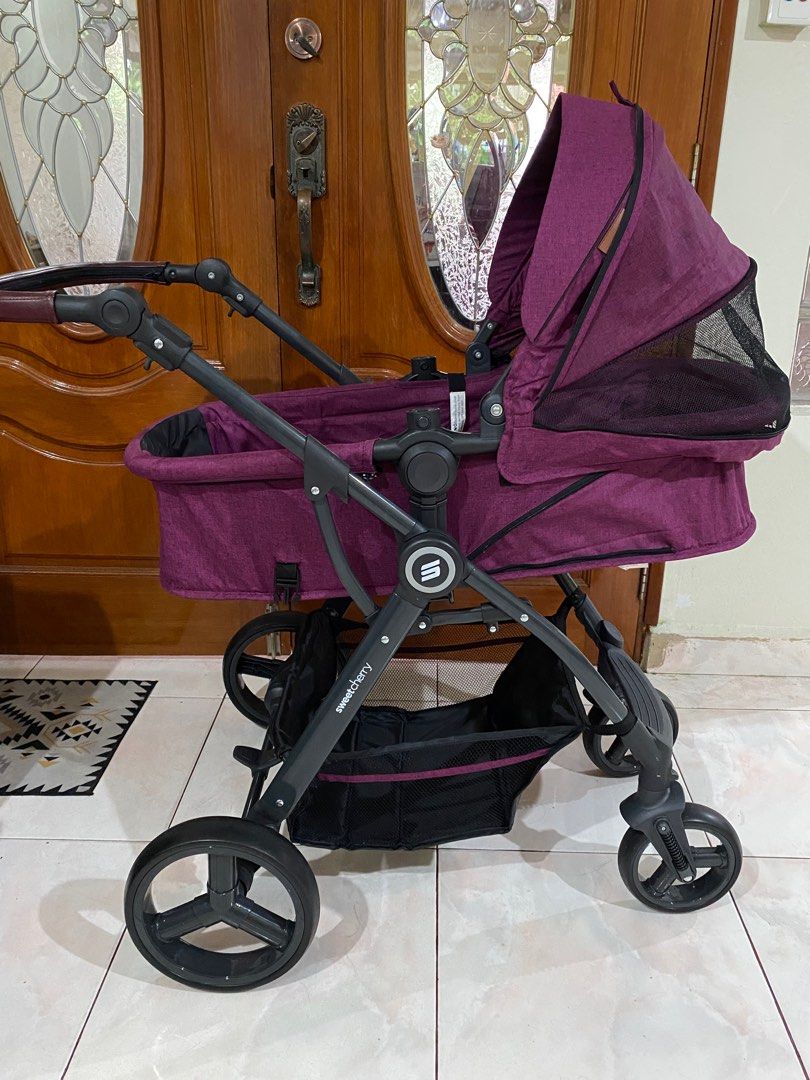 Sweet Cherry 3-in-1 Convertible Baby Stroller with Baby Carrier Car ...