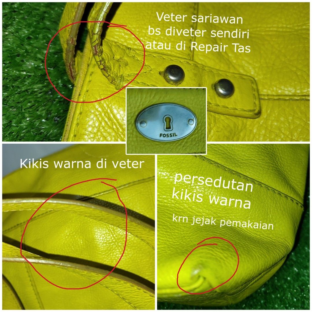 Tas Tote Fossil Kulit Asli Bekas Seken, Fesyen Wanita, Tas & Dompet di ...