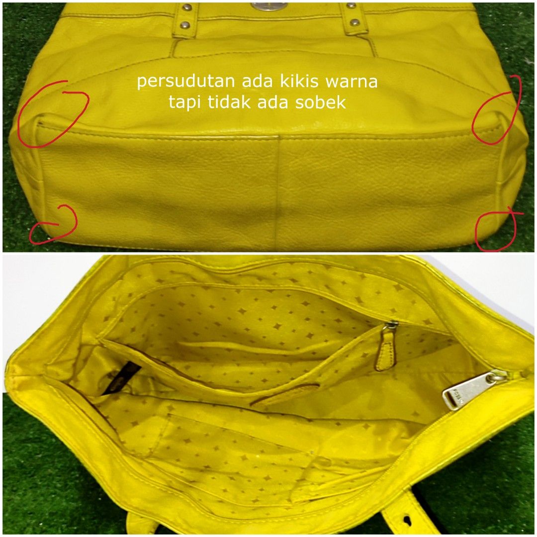Tas Tote Fossil Kulit Asli Bekas Seken, Fesyen Wanita, Tas & Dompet di ...
