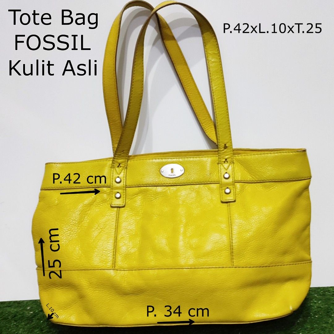 Tas Tote Fossil Kulit Asli Bekas Seken on Carousell