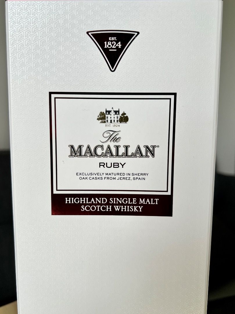 The 1824 Series Macallan Ruby Single Malt Scotch Whisky, 43% ABV, 700m ...