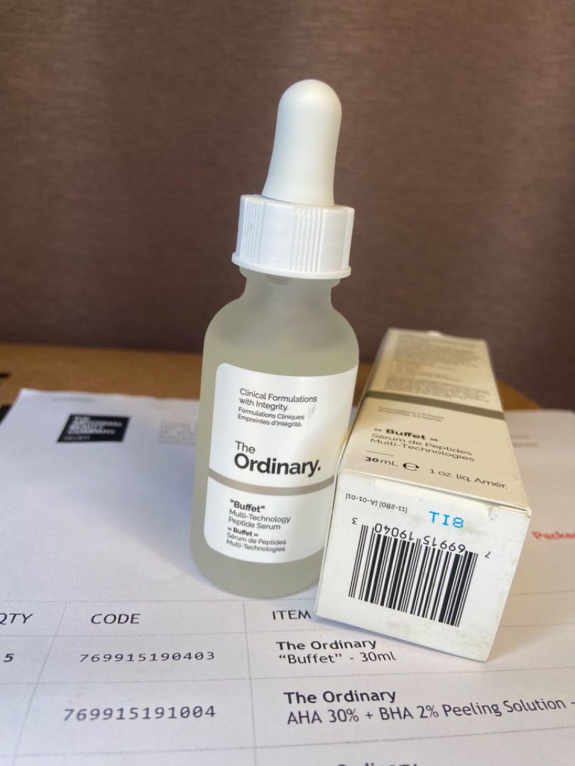 The Ordinary Buffet Multi-Technology Peptide Serum 30ml, Beauty ...