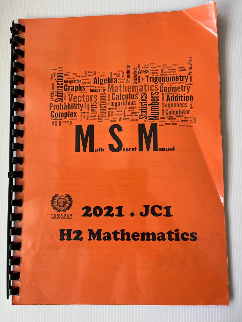 TJC H2 Math Secret Manual 2021&2022 (with answers), Hobbies & Toys ...
