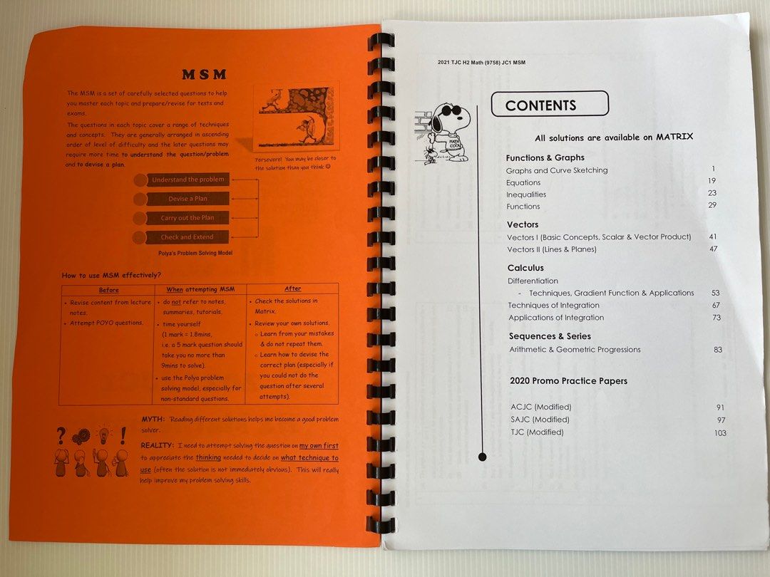 TJC H2 Math Secret Manual 2021&2022 (with answers), Hobbies & Toys ...