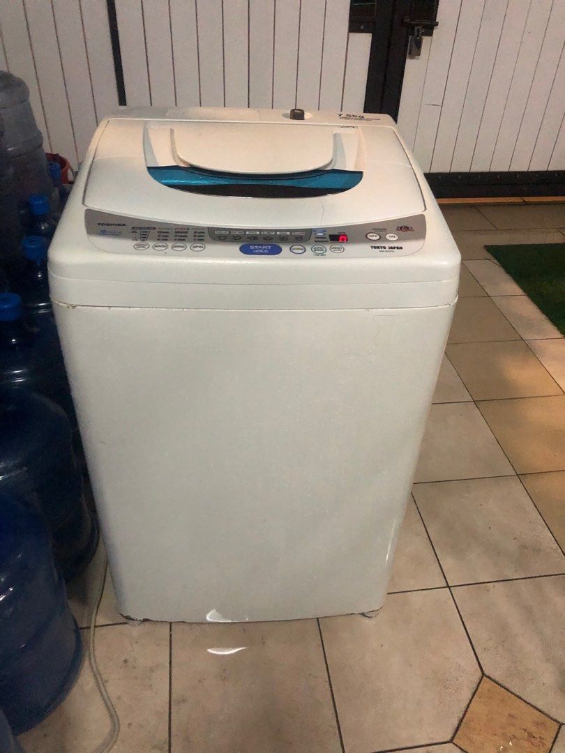 TOSHIBA Top Load 7.5 KG Washing Machine Model AW-8970SM #septsale , TV ...