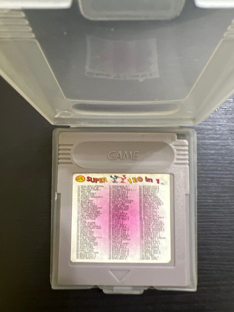 Transparent game boy &game, 電子遊戲, 電子遊戲, Nintendo 任天堂 - Carousell