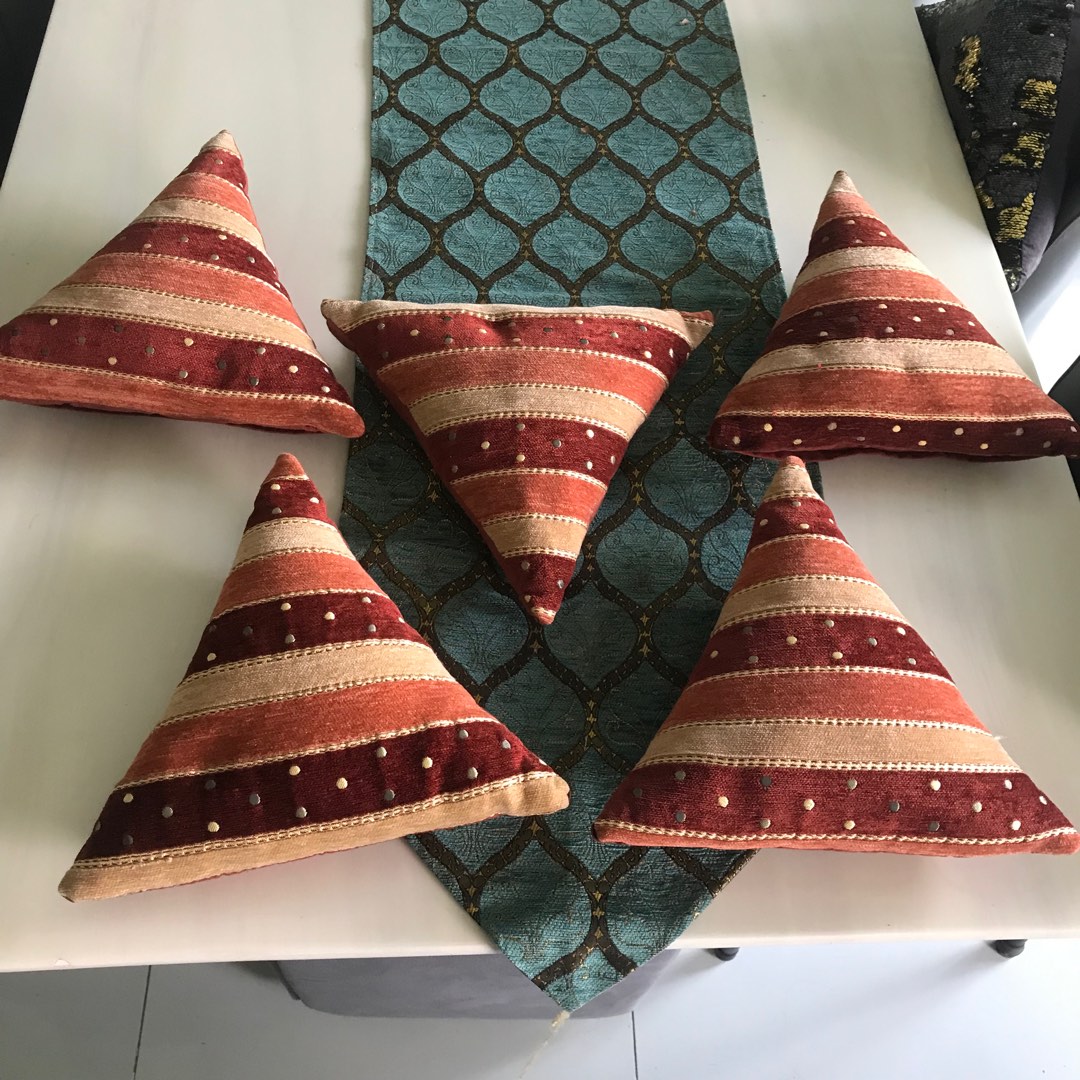 Triangle Pillows, Furniture & Home Living, Home Decor, Cushions ...