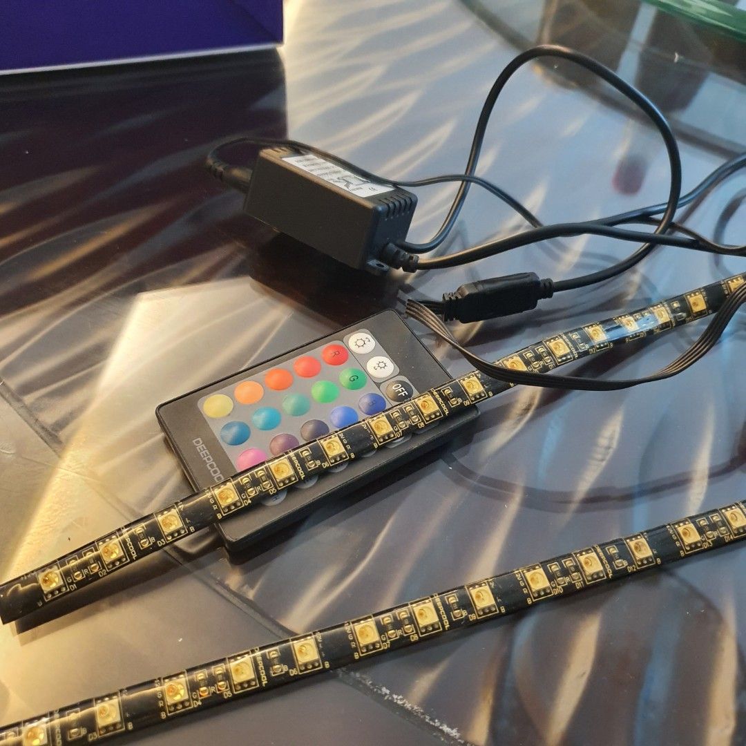 Two deepcool led rgb strips for pc, Computers & Tech, Parts ...