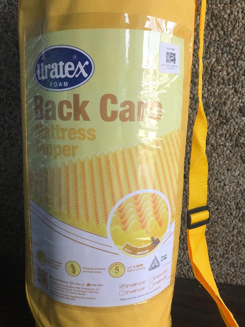 Uratex Back Care Mattress Topper (Firm) on Carousell
