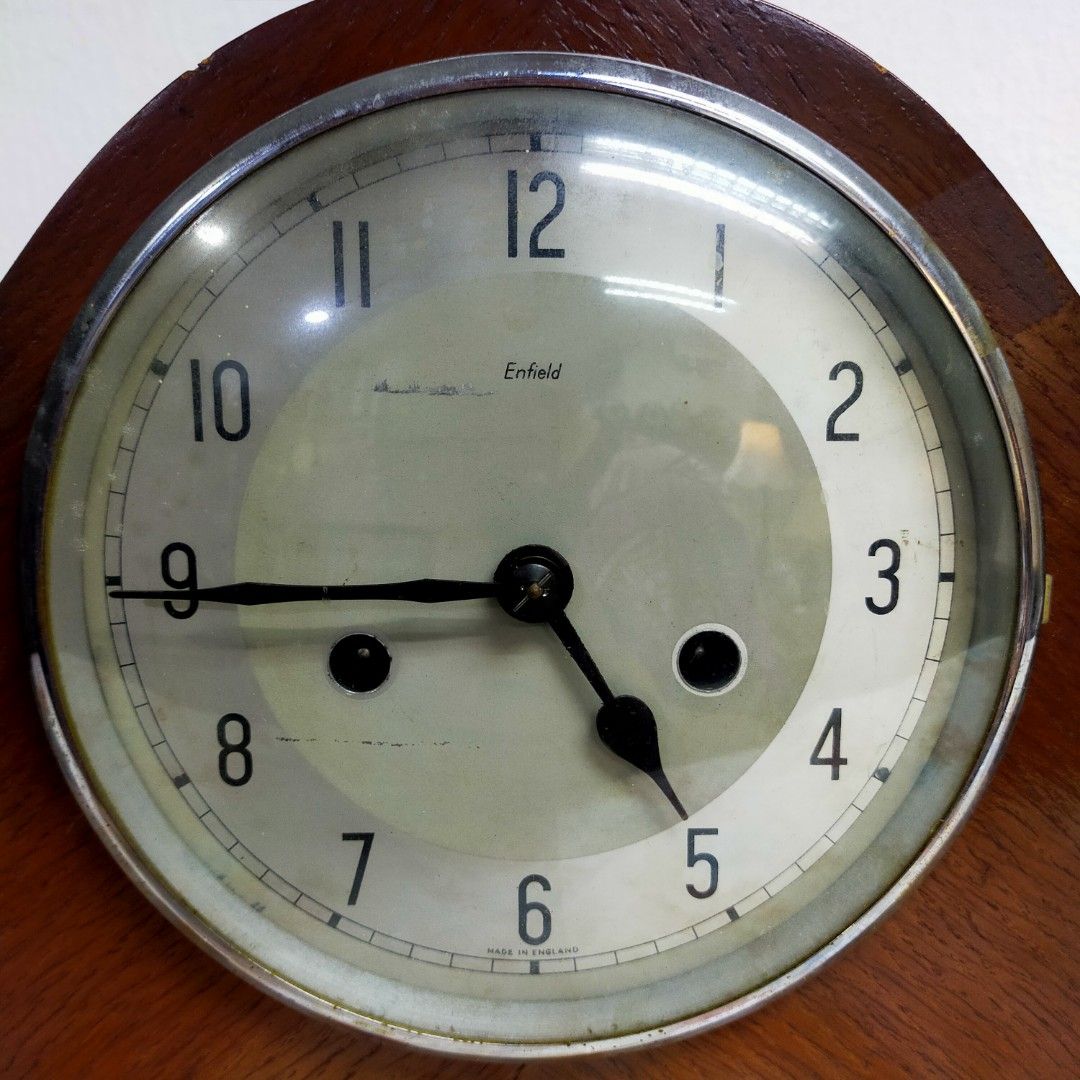 Vintage 1940s/50s Smiths Enfield Mantel Clock, Furniture & Home Living ...