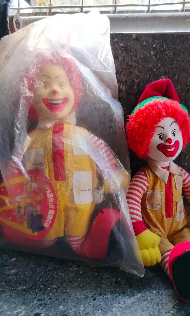 Vintage 1984 Ronald McDonald Clown Rag Doll Happy Meal Toy from 80's ...