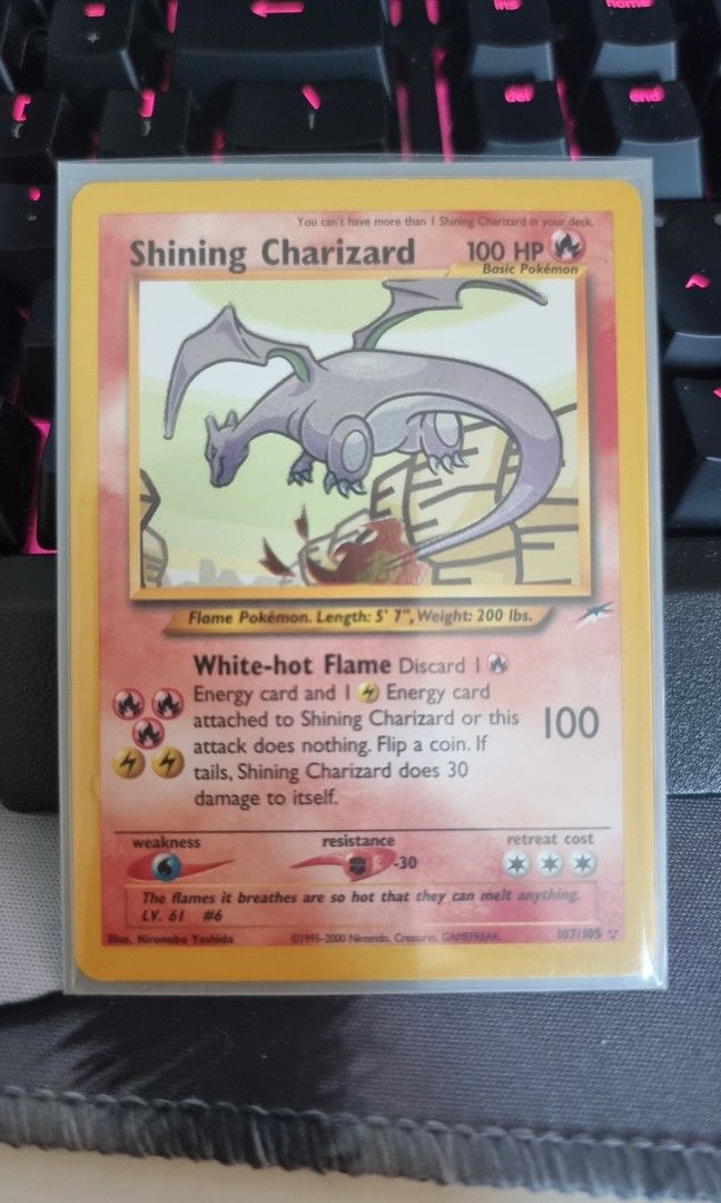Vintage Pokemon Shining Charizard, Hobbies & Toys, Memorabilia ...