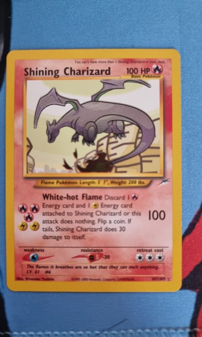 Vintage Pokemon Shining Charizard, Hobbies & Toys, Memorabilia ...