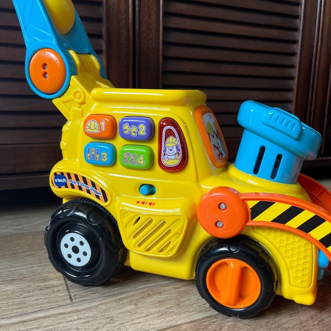 Vtech pop and push digger, Babies & Kids, Infant Playtime on Carousell
