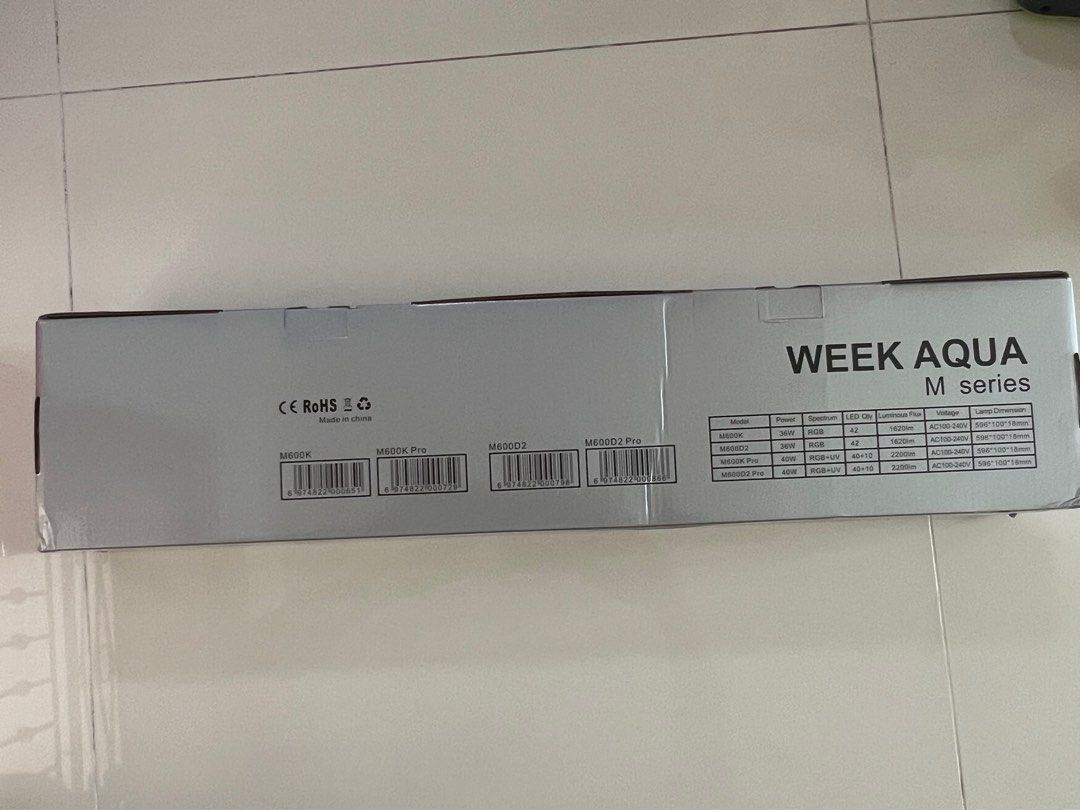 WEEK AQUA M 600K series RGB light 4 in 1 (**Not App Control Version ...