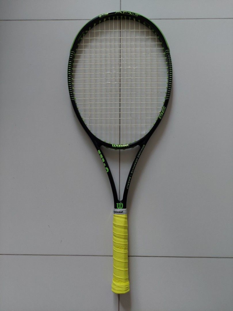 Wilson Blade 98 tennis racquet racket, Sports Equipment, Sports & Games ...