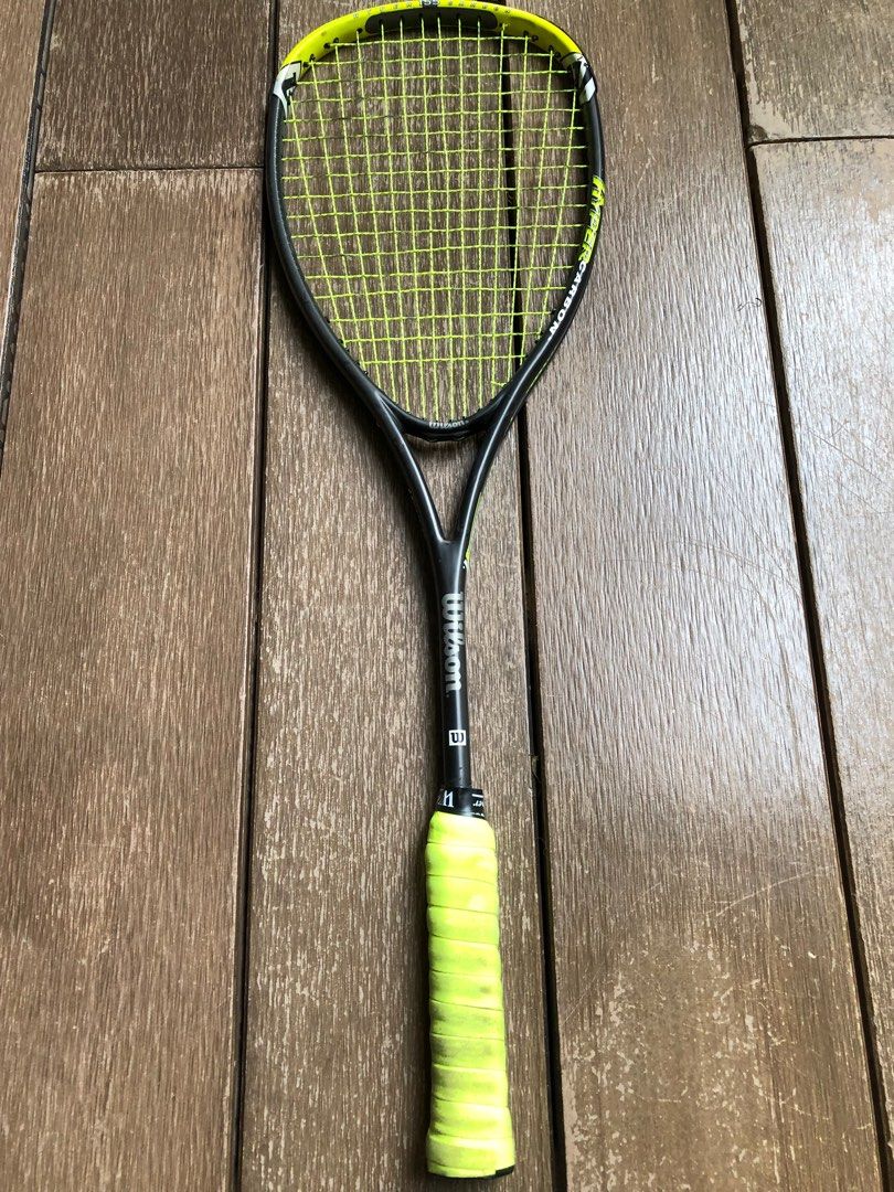 Wilson Hyper Hammer 155 squash racket, Sports Equipment, Sports & Games ...