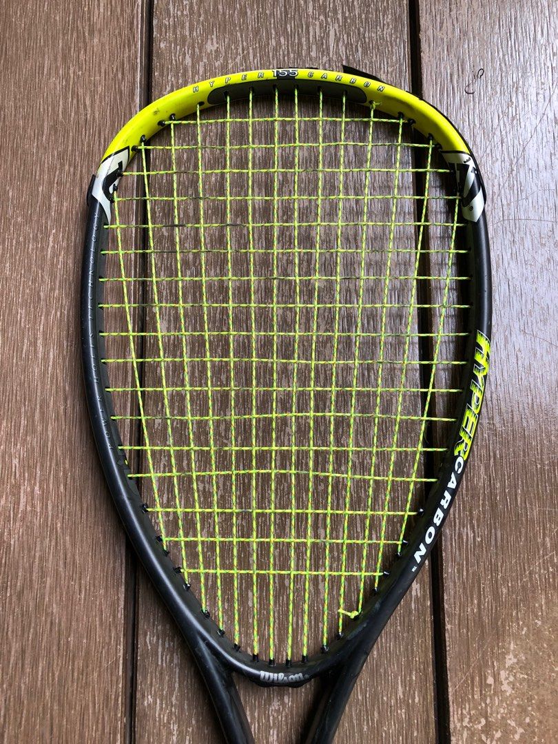 Wilson Hyper Hammer 155 squash racket, Sports Equipment, Sports & Games ...
