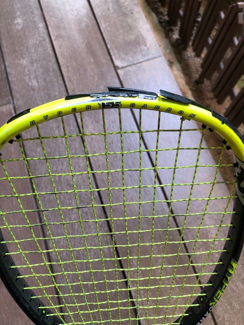 Wilson Hyper Hammer 155 squash racket, Sports Equipment, Sports & Games ...