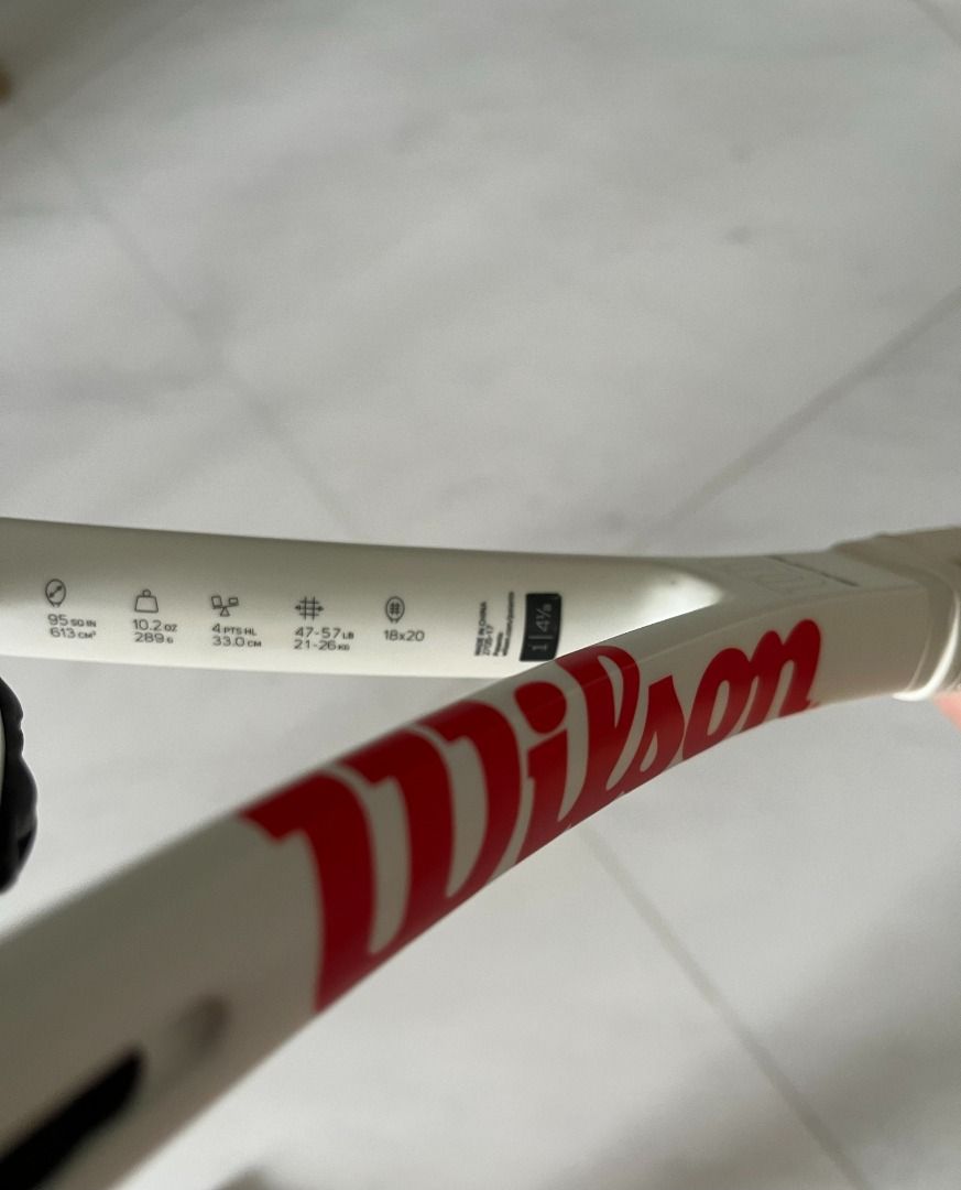Wilson Six One 95 Team Racket, Sports Equipment, Other Sports Equipment ...