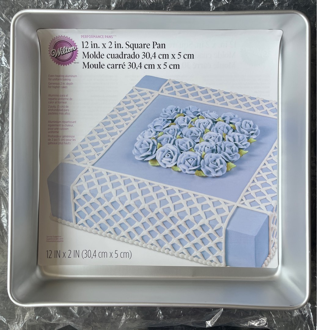 Wilton 12 inch square Cake Pan, Furniture & Home Living, Kitchenware ...