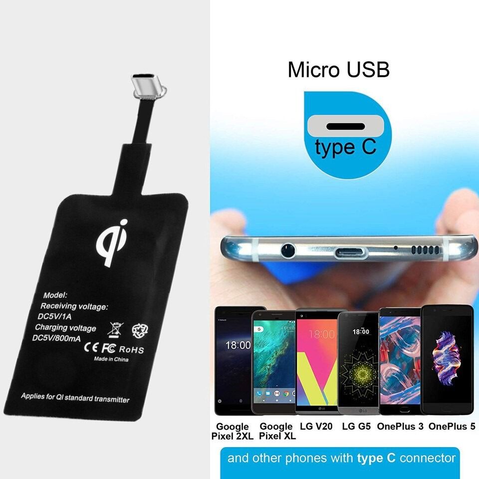 Wireless Qi Receiver USB Type C, Mobile Phones & Gadgets, Mobile ...