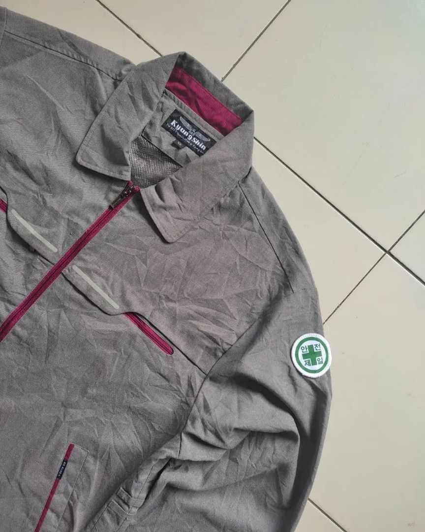 WORK JACKET KYUNG SHIN, Fesyen Pria, Pakaian , Baju Luaran di Carousell