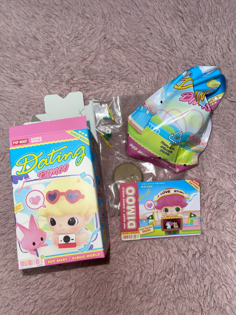 WTS/WTT Pop mart Dimoo Dating Love Theatre Popmart Trade to Joyriding ...