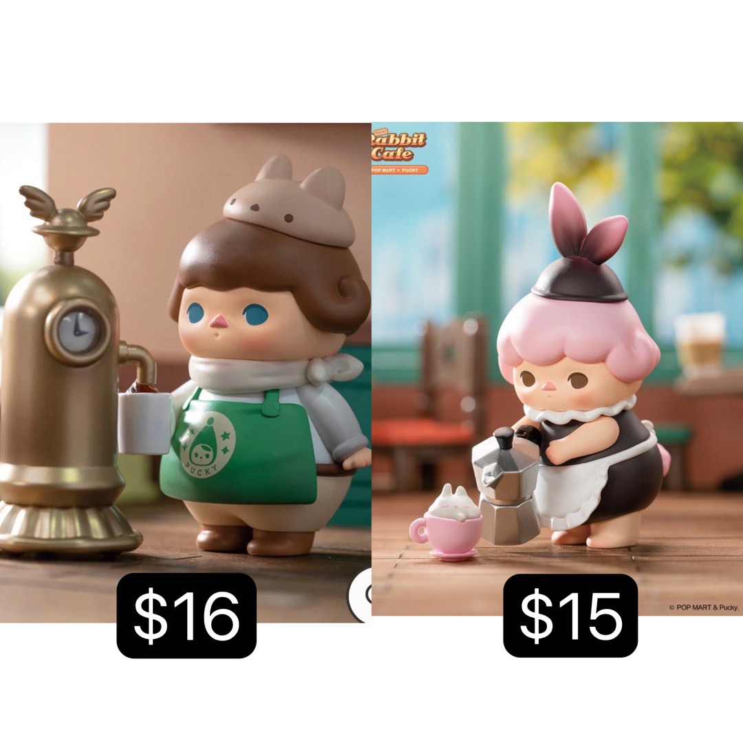 WTT/WTS Popmart pucky rabbit cafe series figurine blind box - rabbit ...
