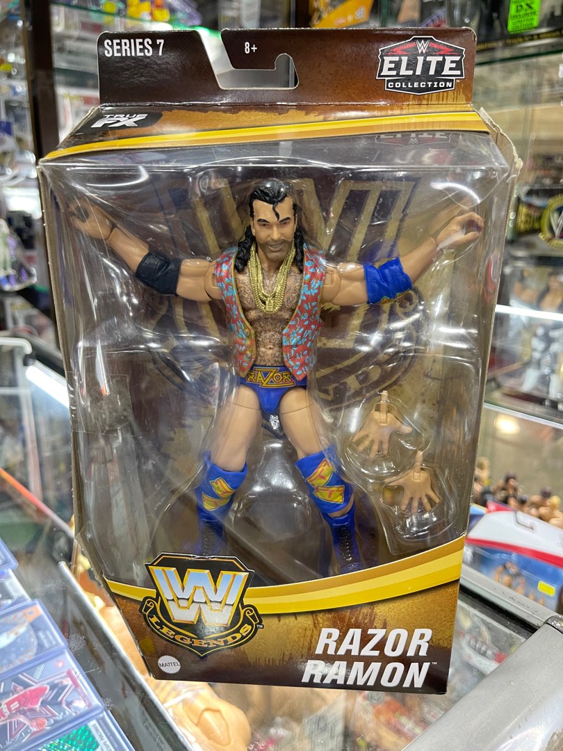 WWE Mattel Elite Razor Ramon, Hobbies & Toys, Toys & Games on Carousell