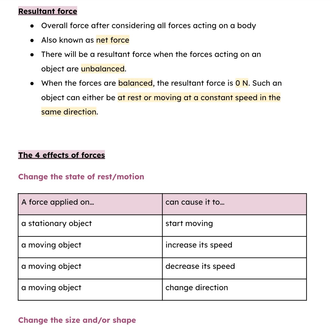 RGS Sec 2 Science Notes IP O level Raffles Girls School Y2 Sci Lower ...