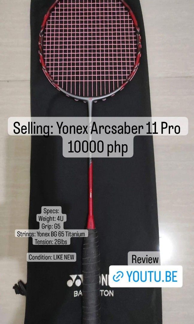 Yonex Arcsaber 11 Pro (Japan coded), Sports Equipment, Sports & Games ...
