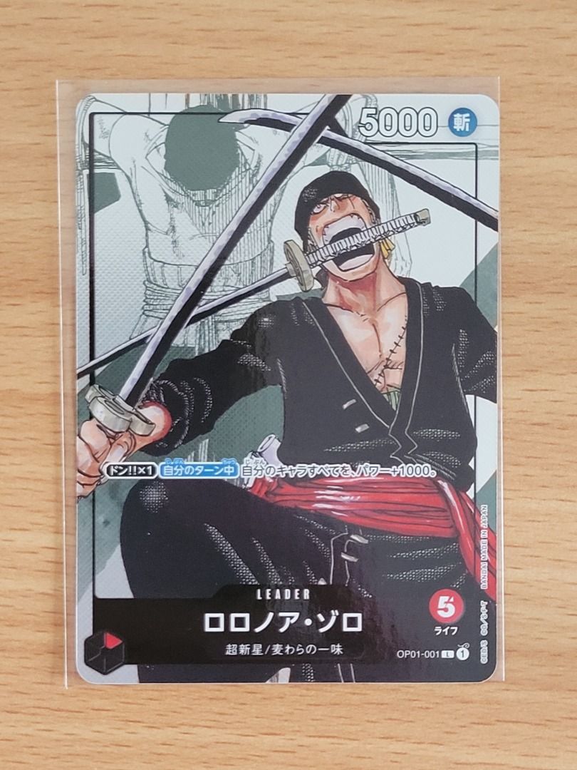 Zoro Leader Promo Foil One Piece Card TCG, Hobbies & Toys, Toys & Games ...