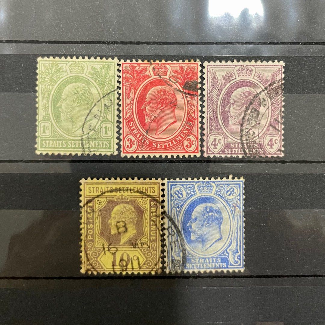 1906-1911 Straits Settlement King Edward VII Stamps, Hobbies & Toys ...