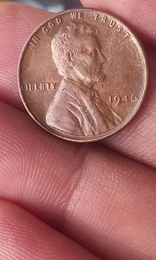 1946 lincoln penny laminating error, Hobbies & Toys, Memorabilia & Collectibles, Currency on ...