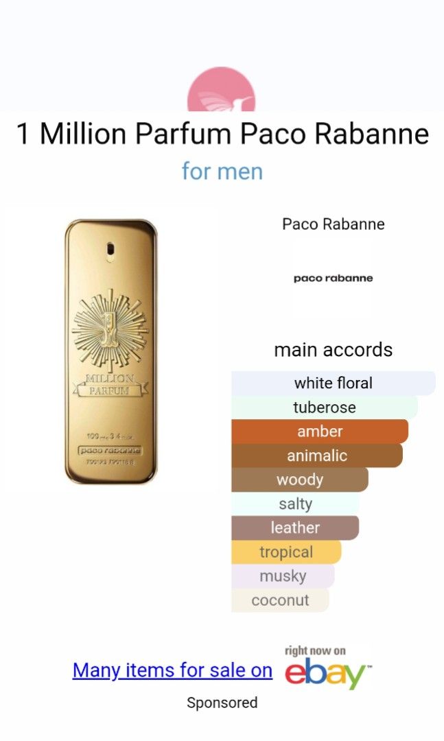 1 Million Parfum For Men 100ml by PACO RABANNE Original Tester Eropa ...