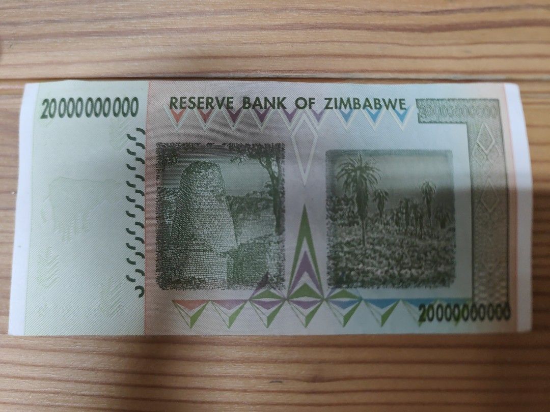 $20 Billion Zimbabwe Note, Hobbies & Toys, Memorabilia & Collectibles ...